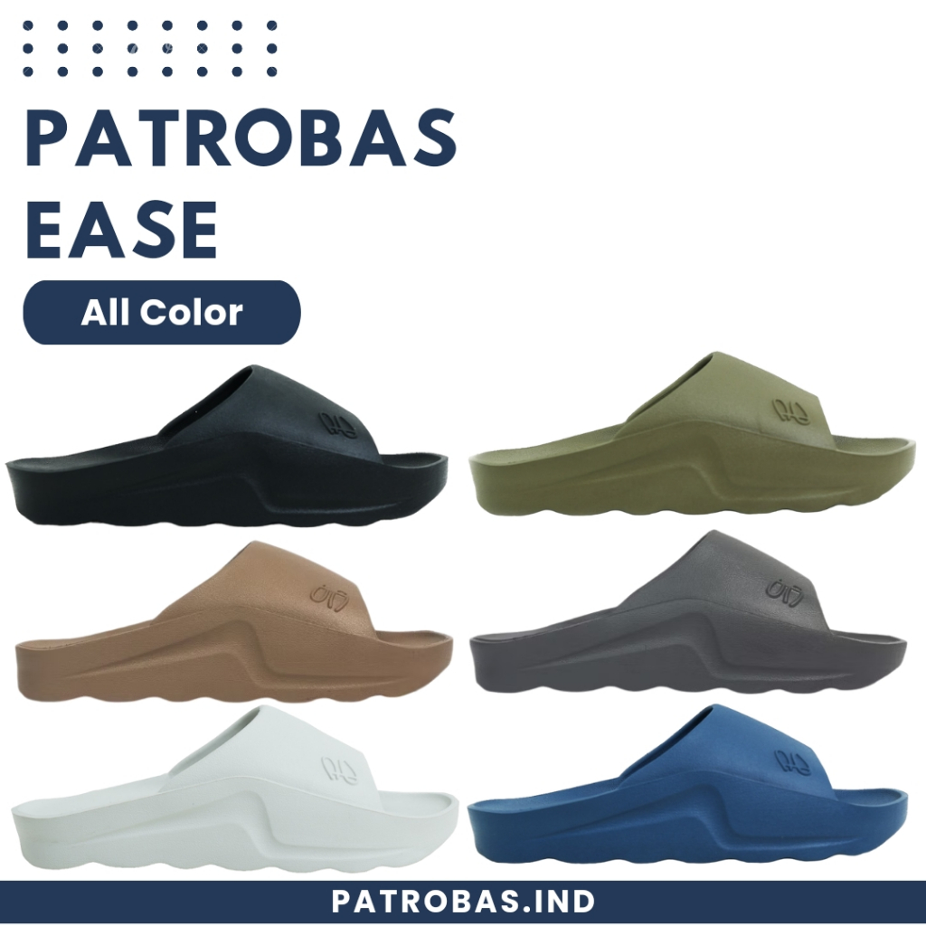 Jual Sandal Patrobas Ease Black Beryl Army Ivory Original Sendal Slide ...
