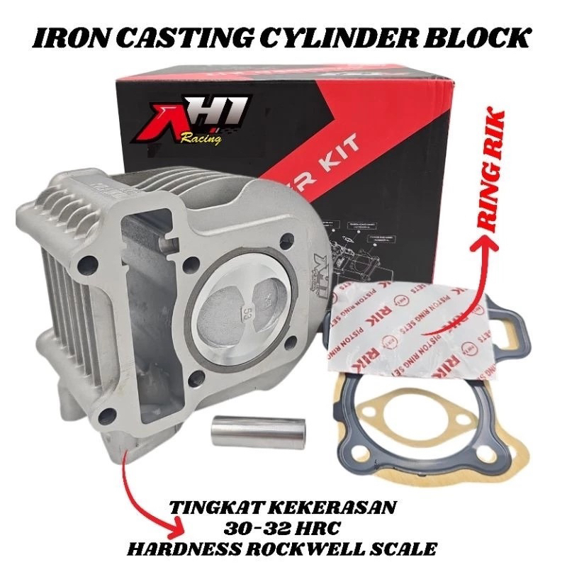 Jual BORING BLOCK BLOK SEHER BORE UP AH1 BEAT SCOOPY SPACY KARBU 53 MM SUPER IRON CASTING BLOCK ...
