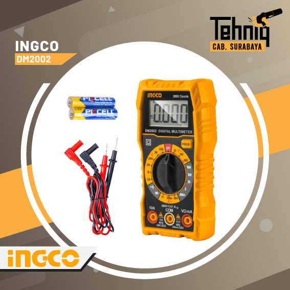 Jual Ingco Multi Meter Tester DM2002 / Multitester Dan Multimeter ...