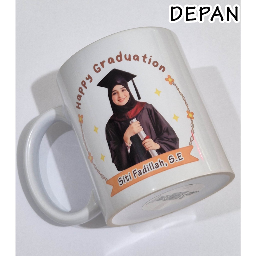 Jual CUSTOM MUG GRADUATION / WISUDA PAKAI FOTO ( BISA SATUAN ) TANPA ...