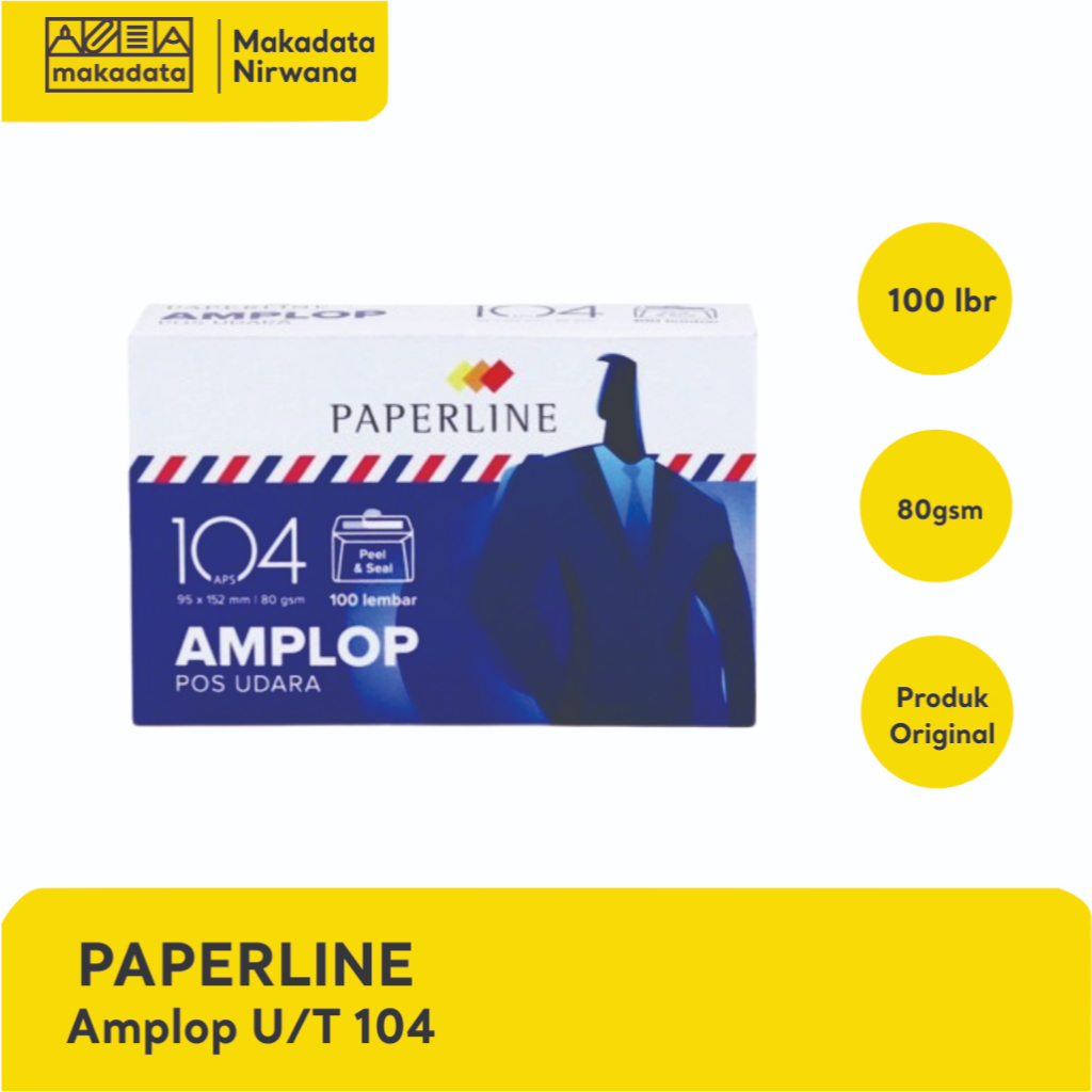 Jual PAPERLINE ENVELOPE/AMPLOP U/T 104 (1 PACK) | Shopee Indonesia