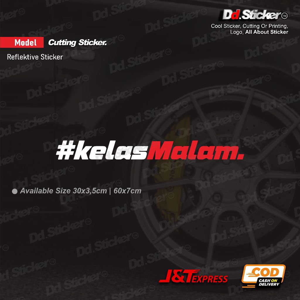 Jual Sticker Kelas Malam (Reflective sticker) | Shopee Indonesia