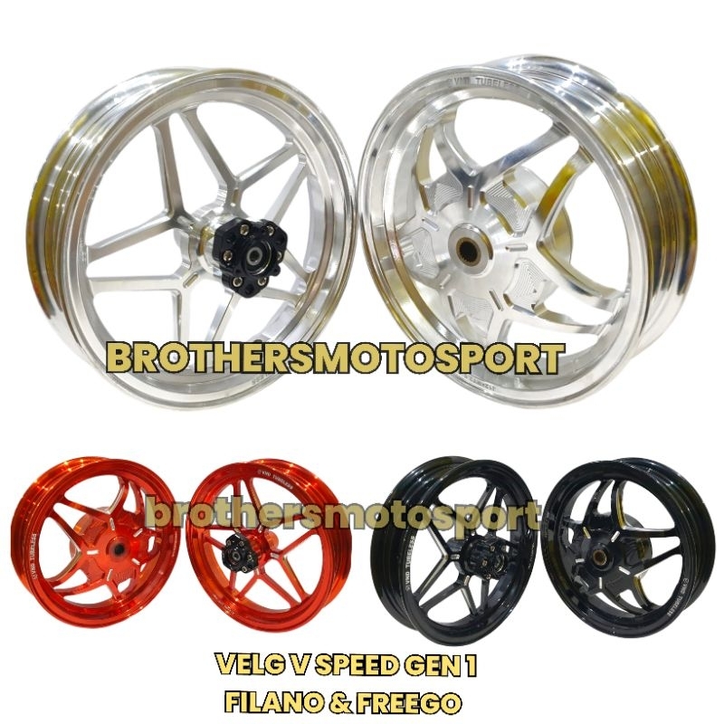 Jual velg racing vnd v speed 215x12 & 250x12 grand filano freego pelak ...