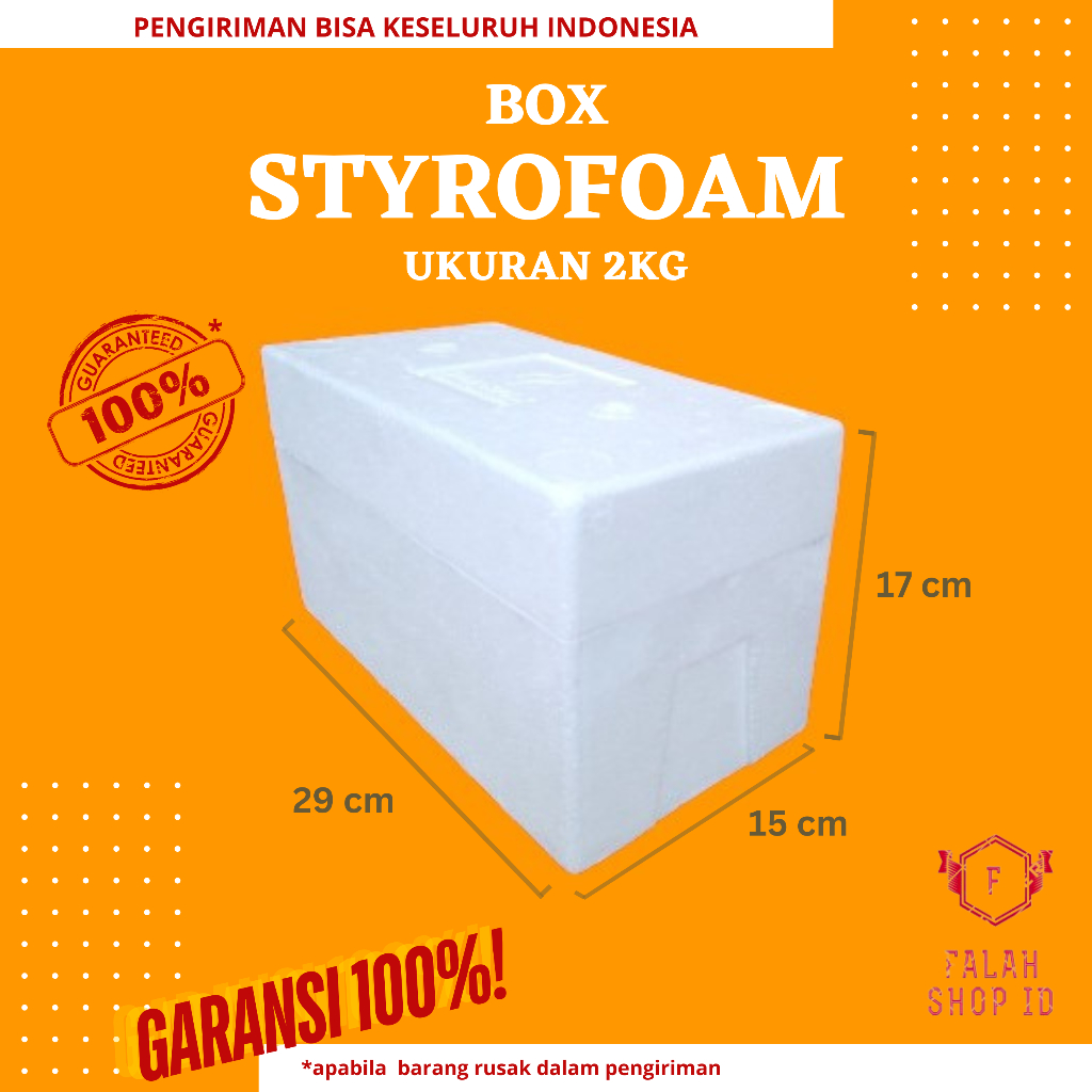 Jual STYROFOAM BOX 2 KG MINI Ukuran 29 X 15 X 17 CM NEW TANPA KUPING ...