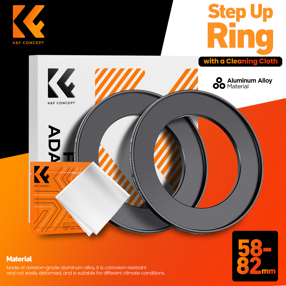 Jual K&F Concept Step Up Ring Aluminum 58-82MM | Shopee Indonesia