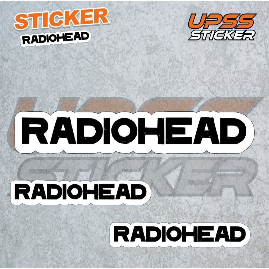Jual Stiker Sticker Radiohead Case Phone Logo Brand Band Aesthetic ...