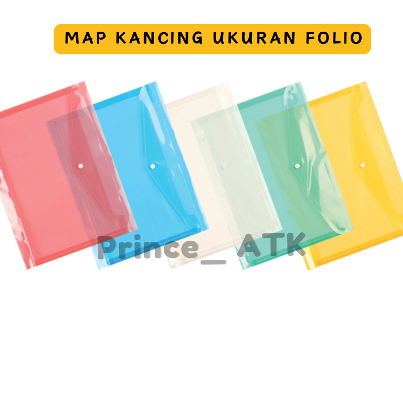 Jual MAP KANCING TRANSPARAN WARNA UKURAN FOLIO MERK RANDOM | Shopee ...