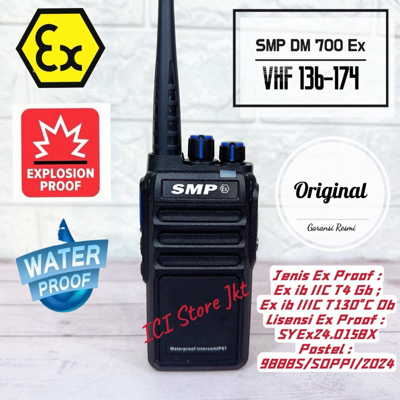 Jual HT SMP DM700Ex / Ht SMP Dx 700 Ex VHF / HT explotion proof / Ht Gas Proof | Shopee Indonesia