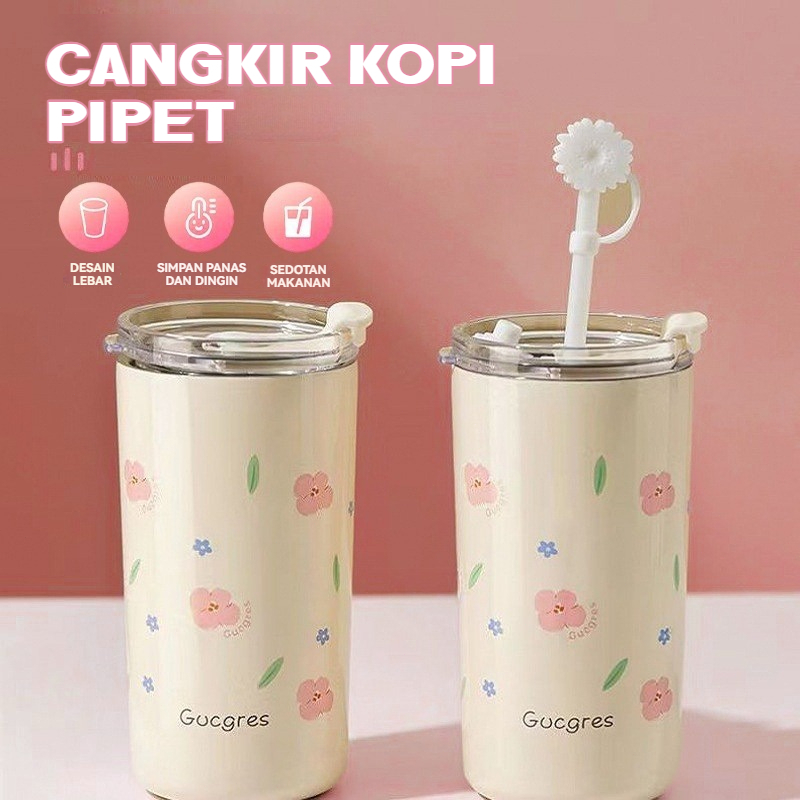 Jual Stainless Steel Cangkir Tumbler Kopi Cup Stainless Steel Portabel ...