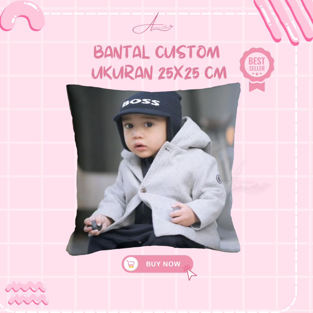 Jual BANTAL FOTO PRINTING 25x25 / BANTAL PRINTING / SOUVENIR BANTAL ...