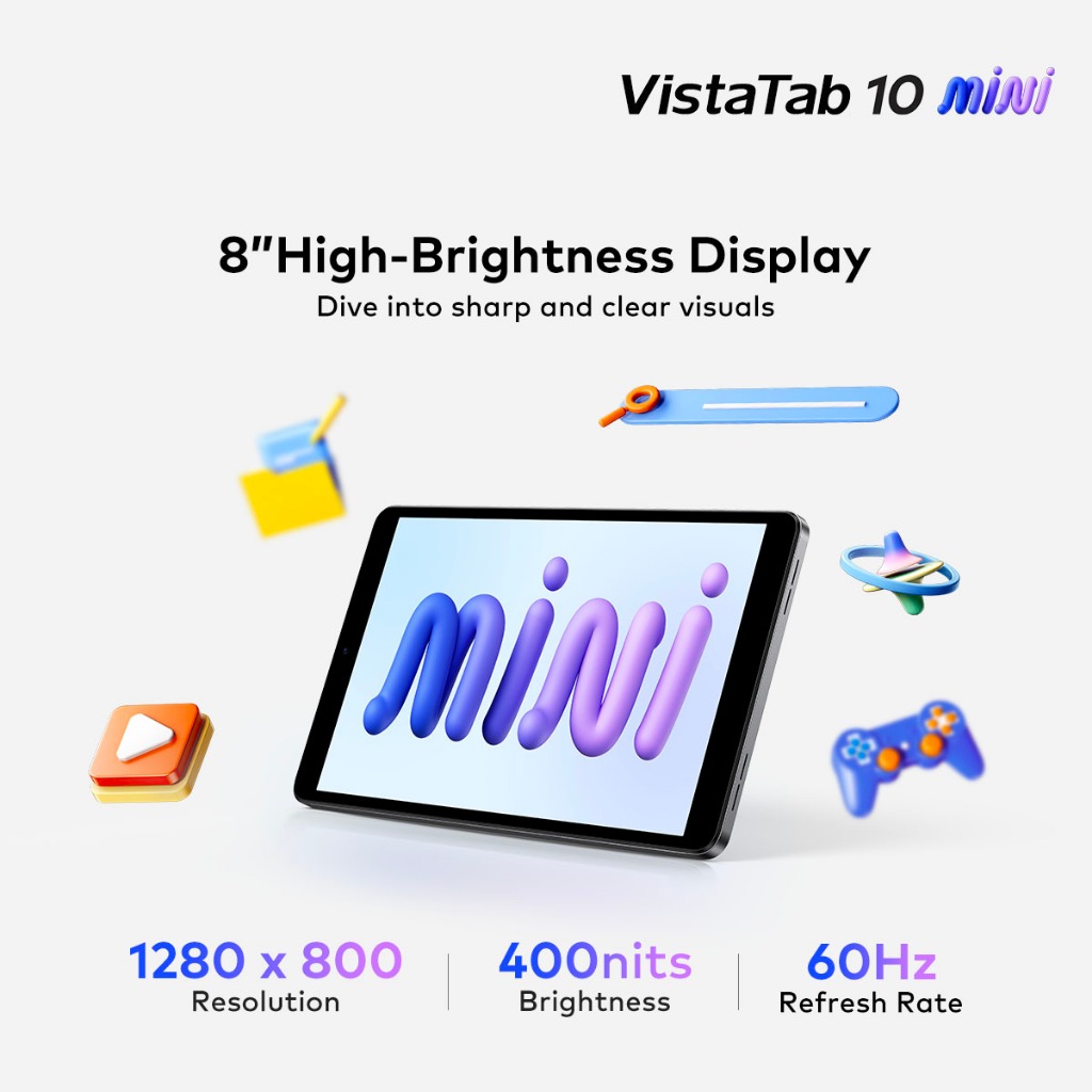 Jual itel VistaTab 10 Mini Tablet - 3GB+64GB - 8" HD+ IPS Display ...