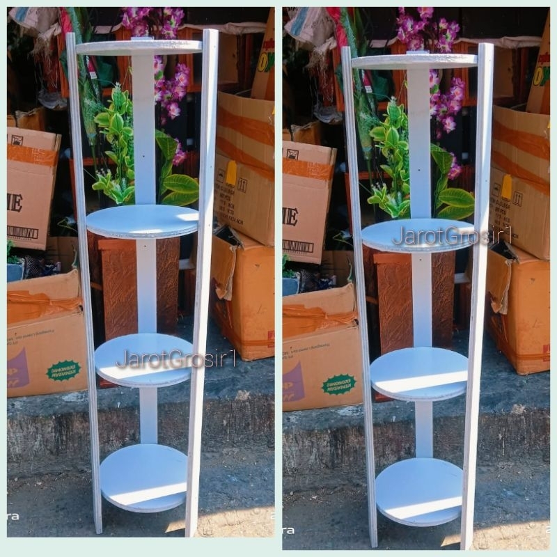 Jual RAK BUNGA HIAS BONGKAR PASANG TINGGI 120CM 4 TRAP TEMPAT BUNGA ...