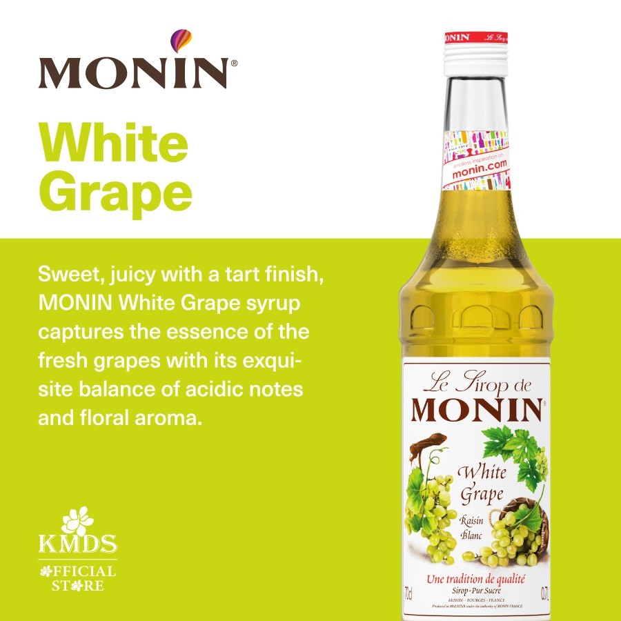Jual MONIN WHITE GRAPE SYRUP 70CL | Shopee Indonesia