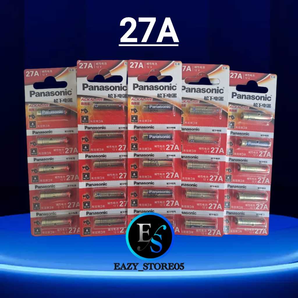 Jual Baterai Panasonic 27A 12V Original Alkaline Batre A27 MN27 LRV27A ...