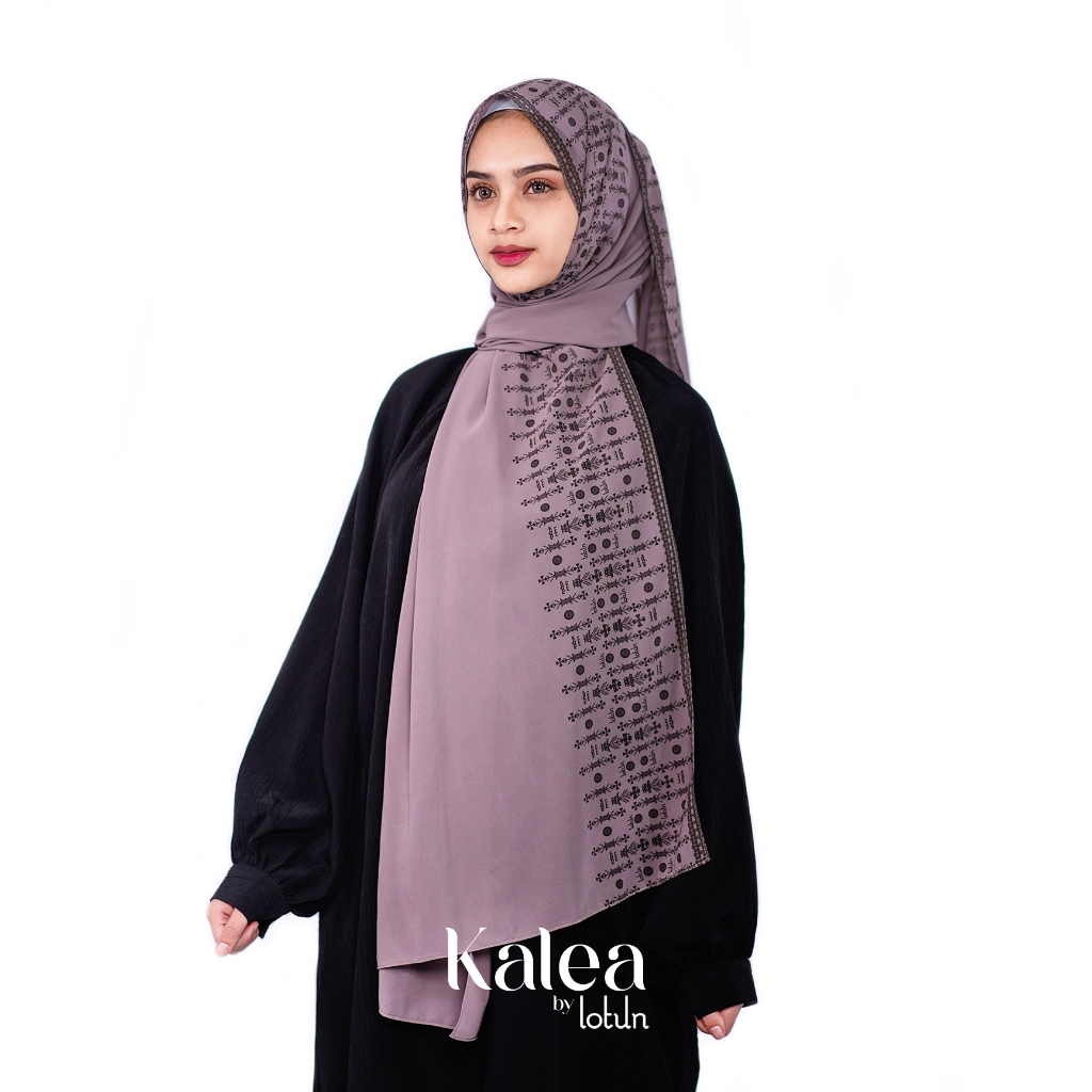 Jual Lotun Kalea Series - Hijab Pashmina Printing Motif Etnik Material ...
