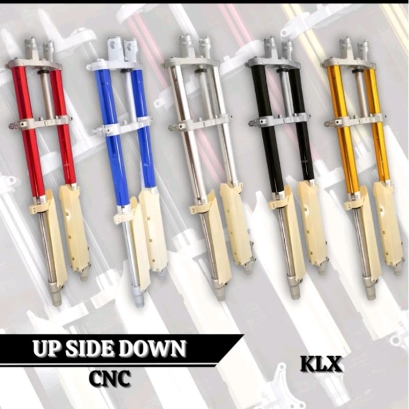 Jual UPSIDE DOWN klx150 KLX D'TRACKER cross trail 45 95mm shock depan KLX PNP tinggal pasang ...