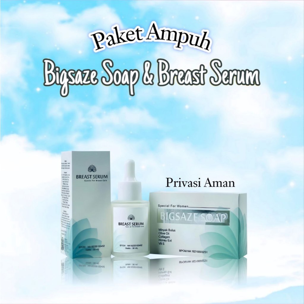 Jual Privasi Aman Paket Pembesar Payudara Instacare Bigsaze Soap