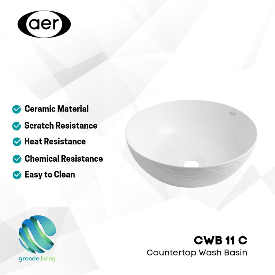 Jual AER Wastafel Keramik Meja Ceramic Washtafel CWB 11 C | Shopee Indonesia