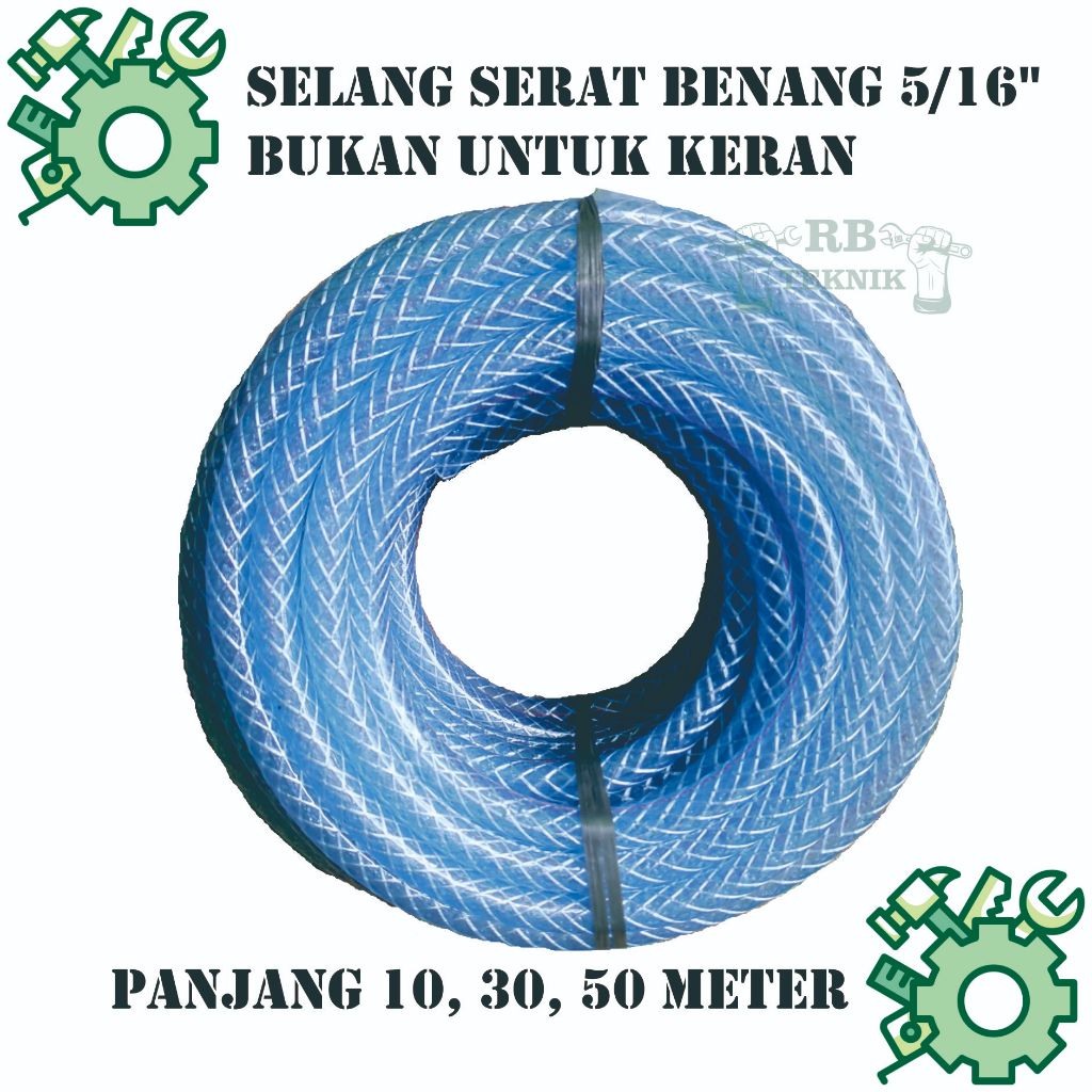 Jual Selang Serat Benang Tebal Ukuran 5/16inch Bukan Untuk Keran ...
