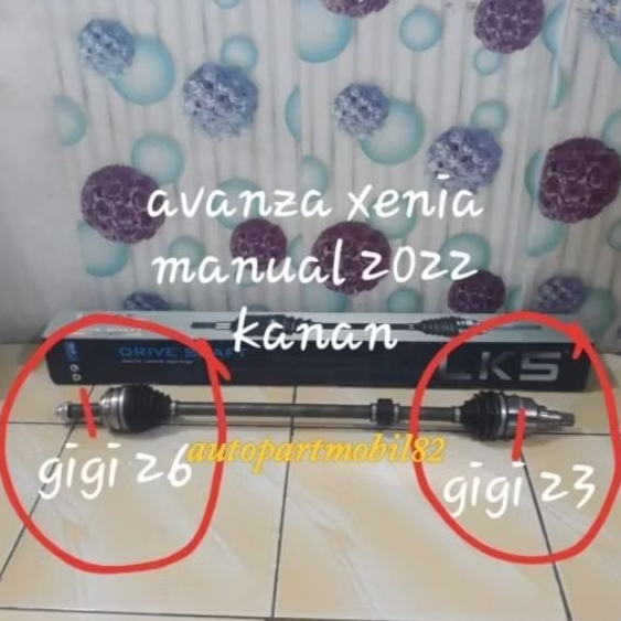 Jual Drive Shaft CV Joint Assy As Roda Depan Komplit Grand New Avanza ...