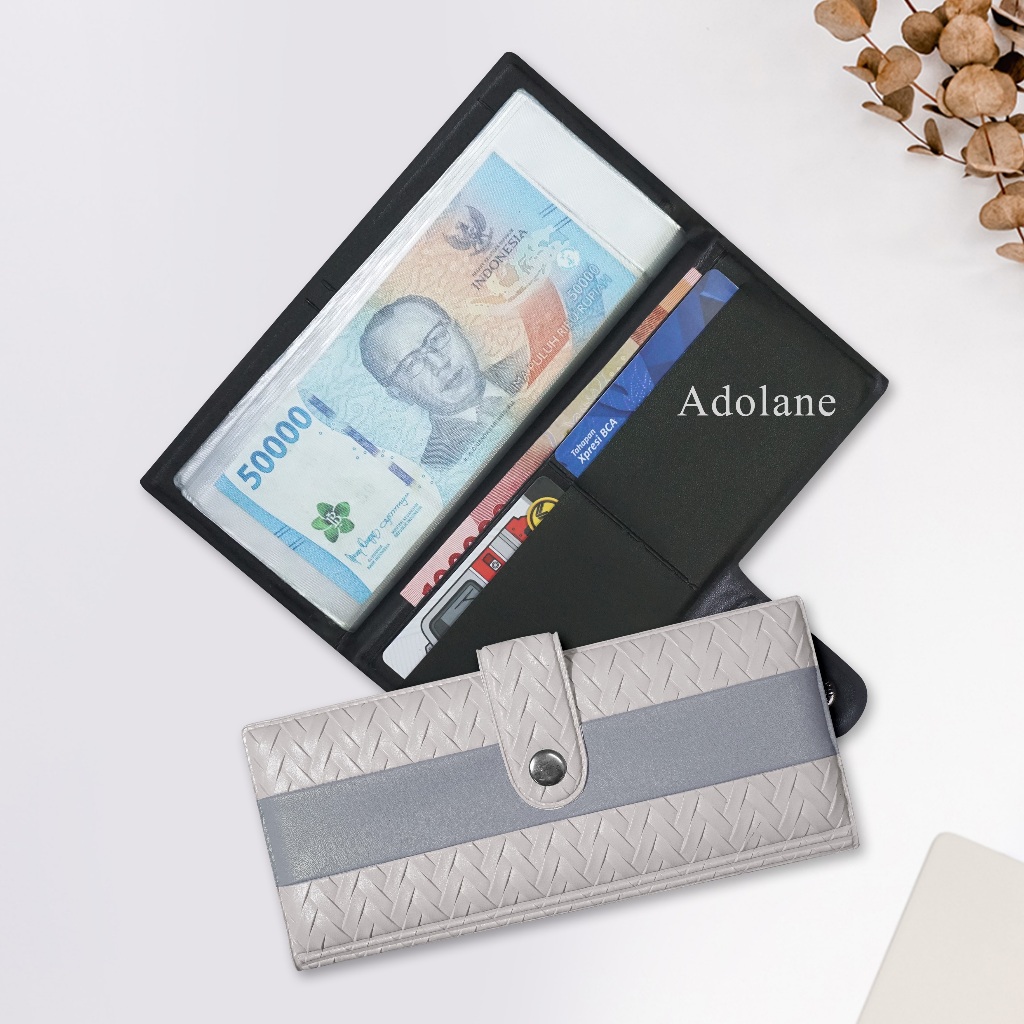 Jual ADOLANE 610 DOMPET KEUANGAN KANCING / DOMPET BAHAN KOMBINASI ...