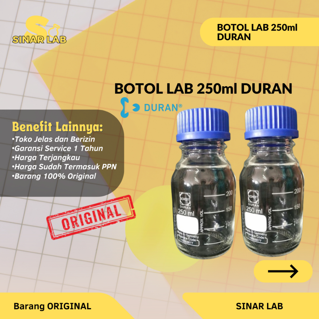 Jual Botol Lab 250 ml / Duran Laboratory Bottle Ori | Shopee Indonesia