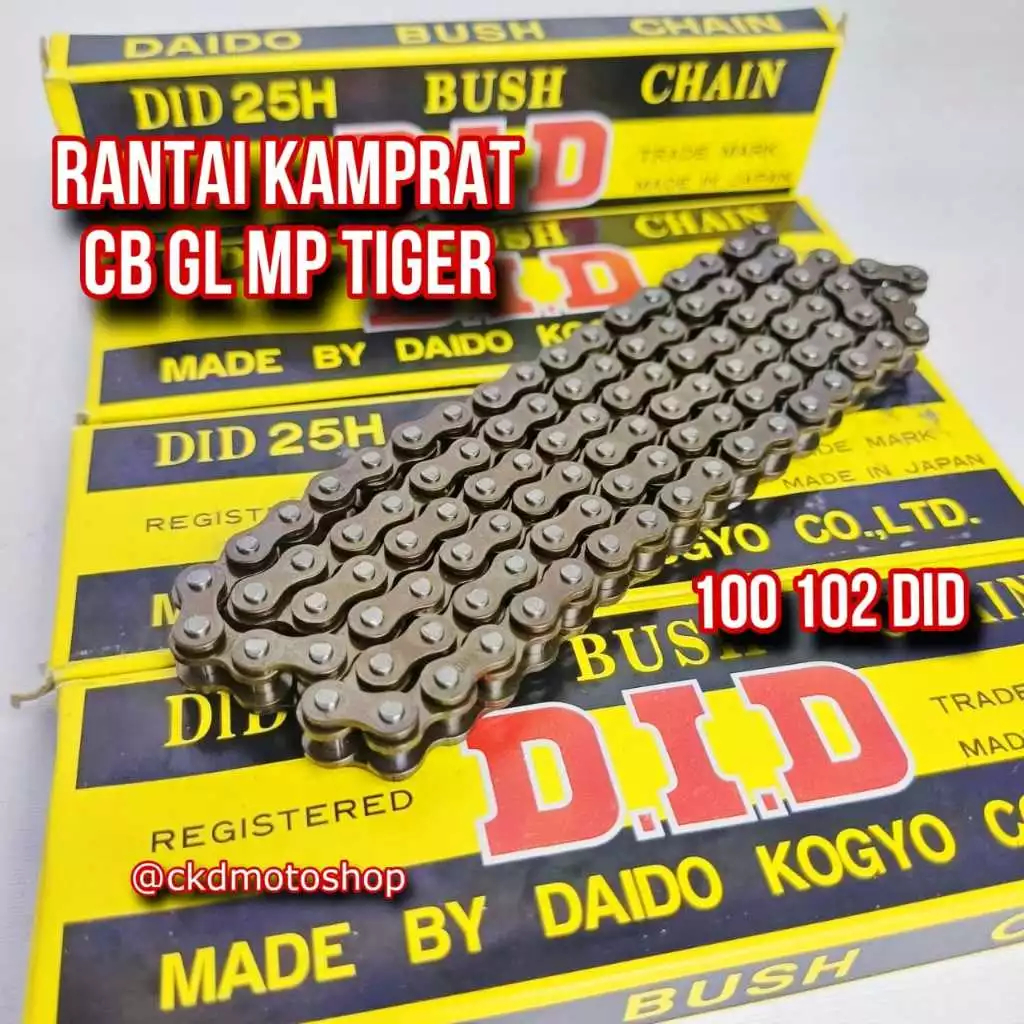 Jual RANTAI KAMPRAT 100 102 DID RANTE KAMRAT KETENG RANTAI MESIN CB GL ...
