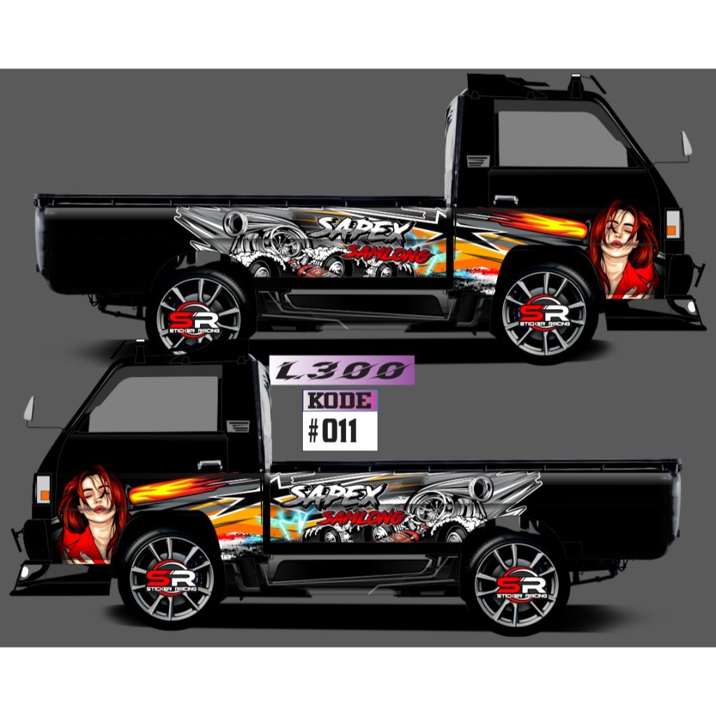 Jual STICKER STICKER MOBIL SAPEX SAMLONG / MOBIL L300 READY STOCK BISA ...