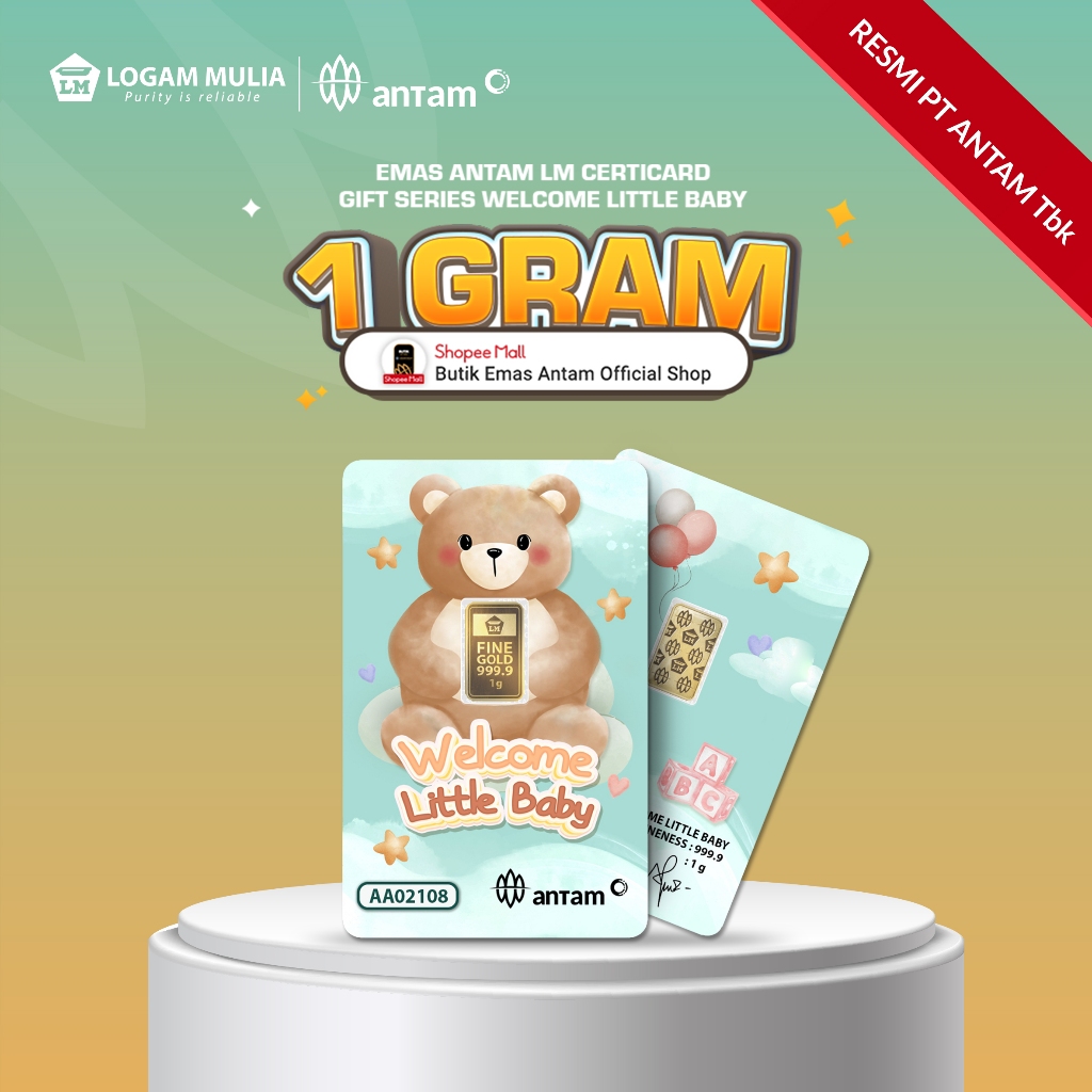 Jual Emas Antam LM Gift Series Welcome Little Baby - 1 gr | Shopee ...