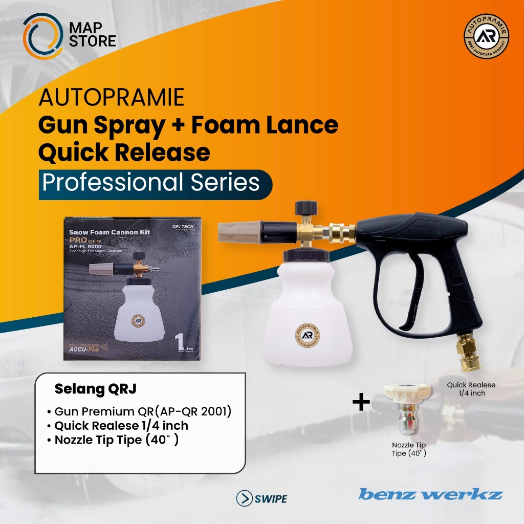 Jual Spray Gun Jet Cleaner Autopramie Foam Lance Premium Quick Release ...