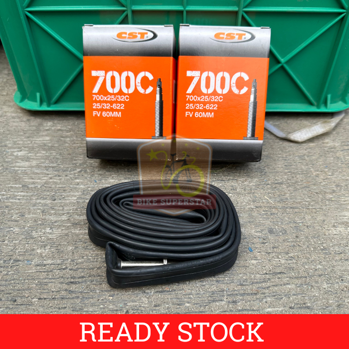 Jual Ban Dalam 700 x 25 / 28 / 30 / 32 c CST Pentil Presta FV 6 cm 60 mm Sepeda Balap Fixie Road ...