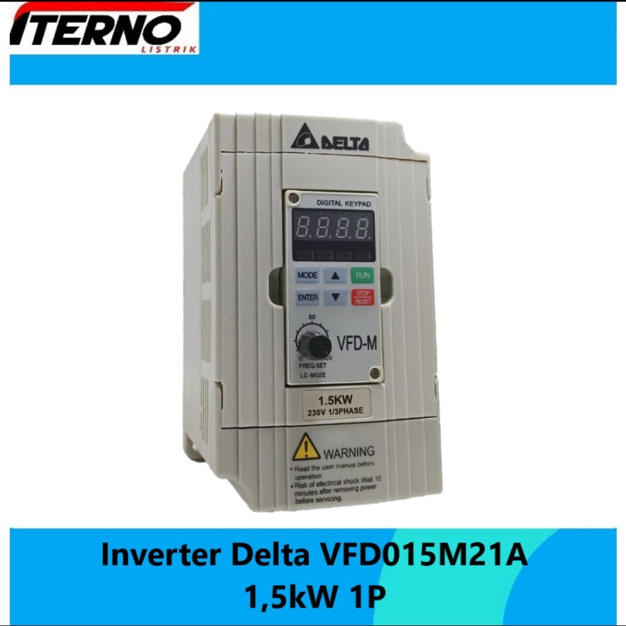 Jual Inverter Delta 1.5kW 2Hp 1P VFD015M21A | Shopee Indonesia