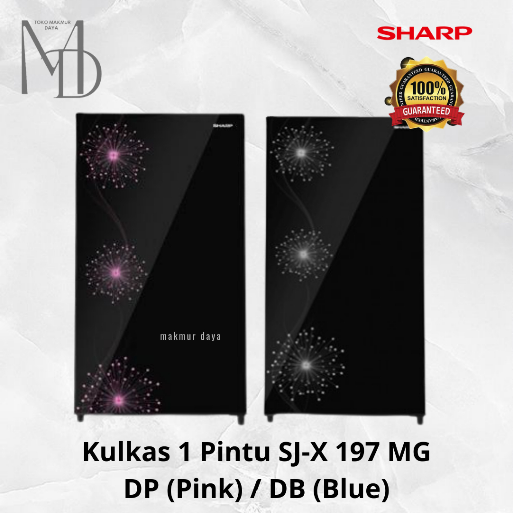 Jual Kulkas 1 Pintu Sharp SJ-X197MG / SJX 197 MG Lemari ES 197MG SJ-X 197-MG DP / DB / Double ...