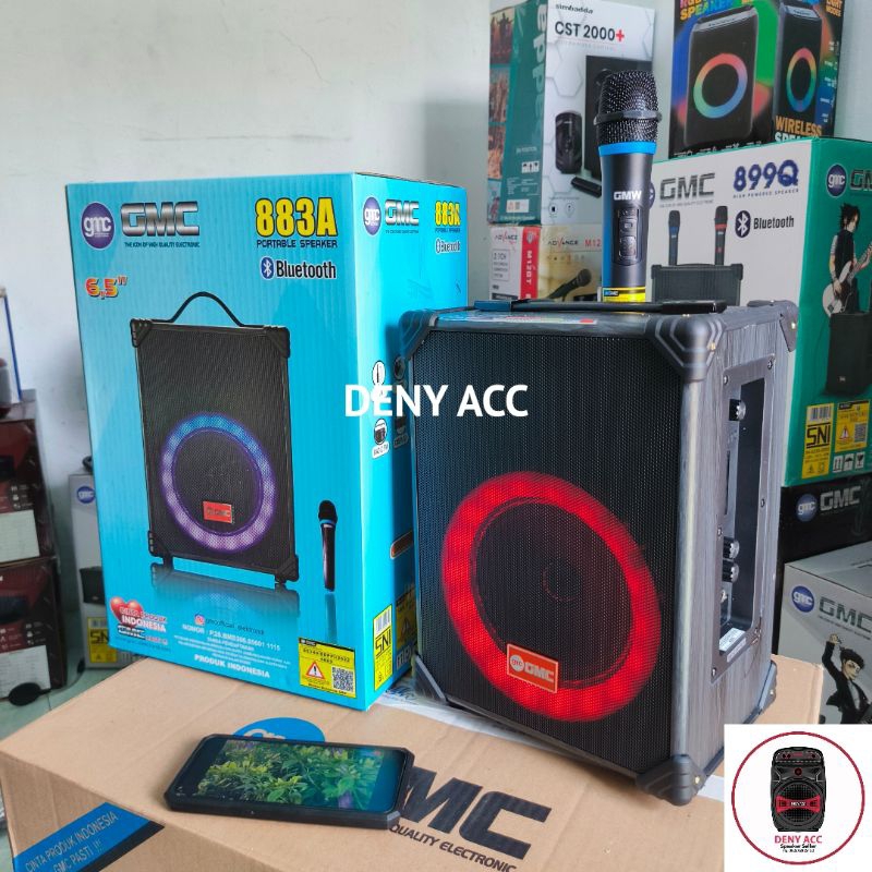 Jual CUCI GUDANG SPEAKER BLUEETOOTH GMC 883A FREE MIC WIRELESS 1 PORTABEL | Shopee Indonesia