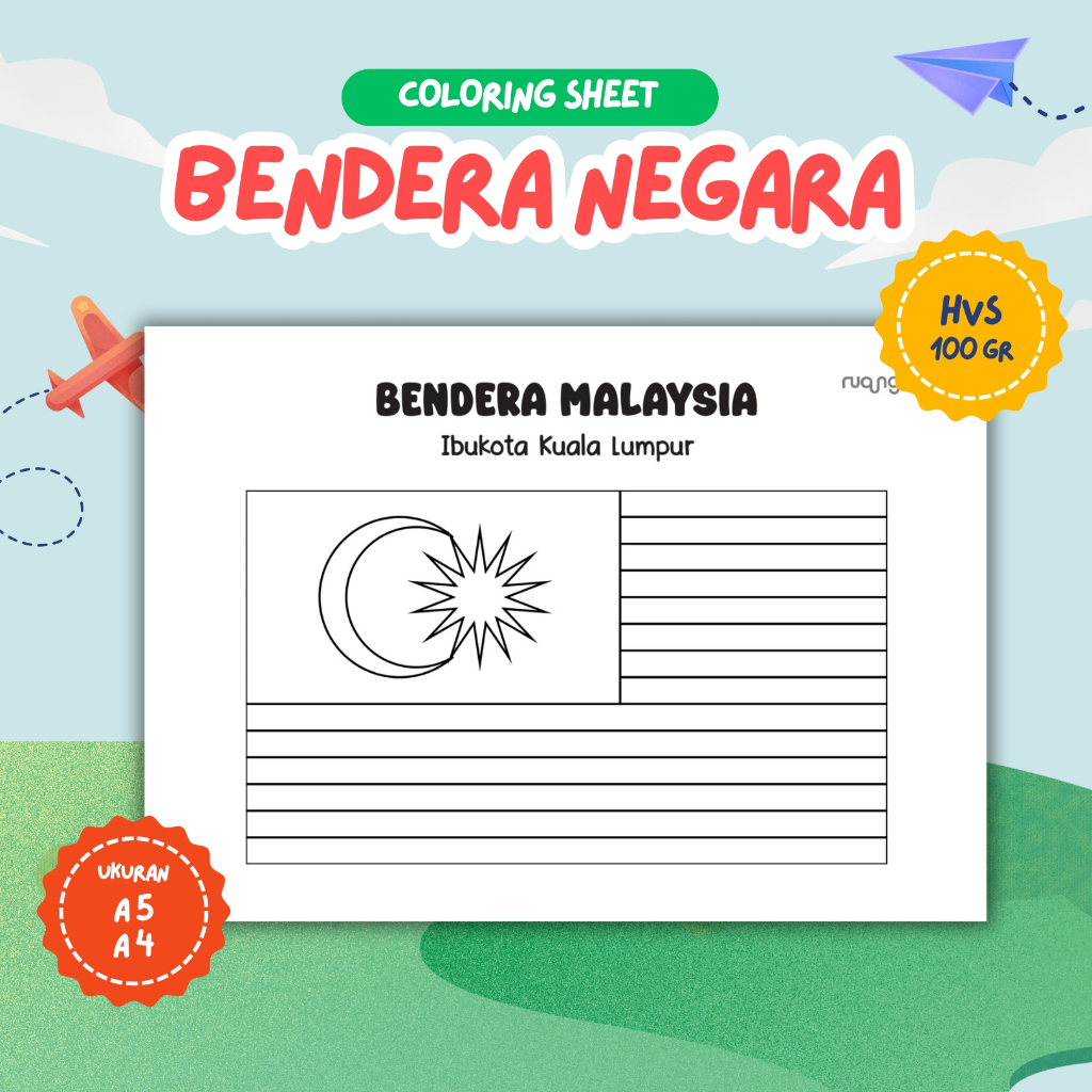 Jual Kawan Pustaka - Lembar Mewarnai/Kertas Mewarnai/Coloring Sheet ...