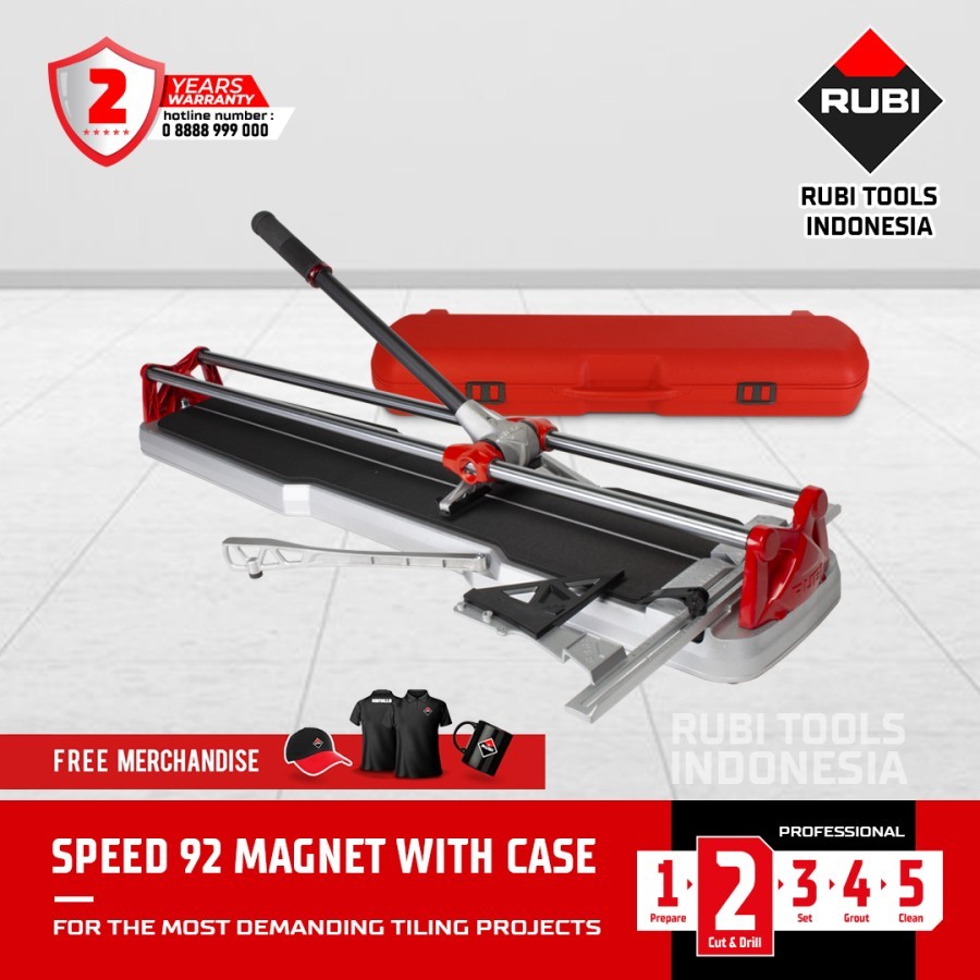 Jual RUBI SPEED 92 MAGNET WITH CASE - ALAT POTONG KERAMIK GRANITE 92 CM ...