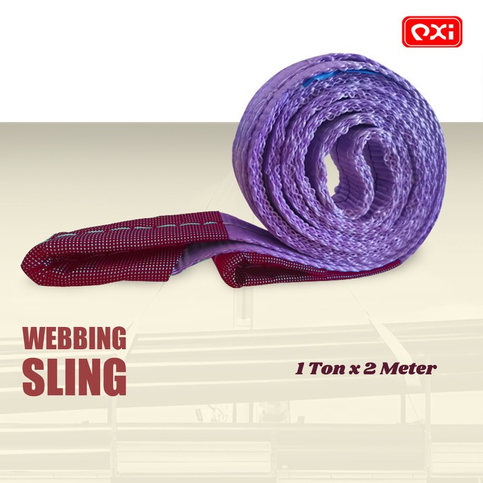 Jual Webbing Sling 1T X 2M / Webing Sling / Tali Angkat | Shopee Indonesia