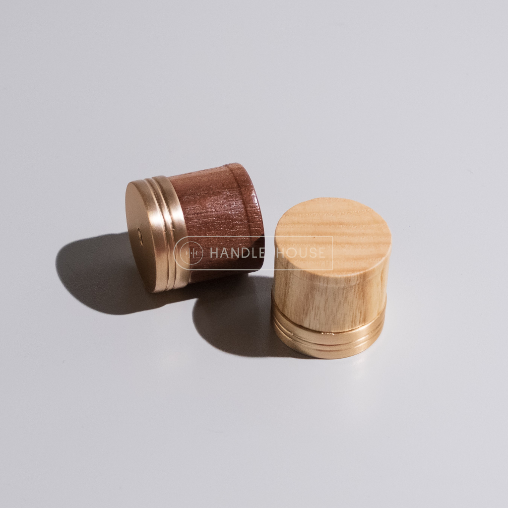 Jual Cylinder Wood Knob - Handle Tarikan Gagang Kayu Lemari Laci ...