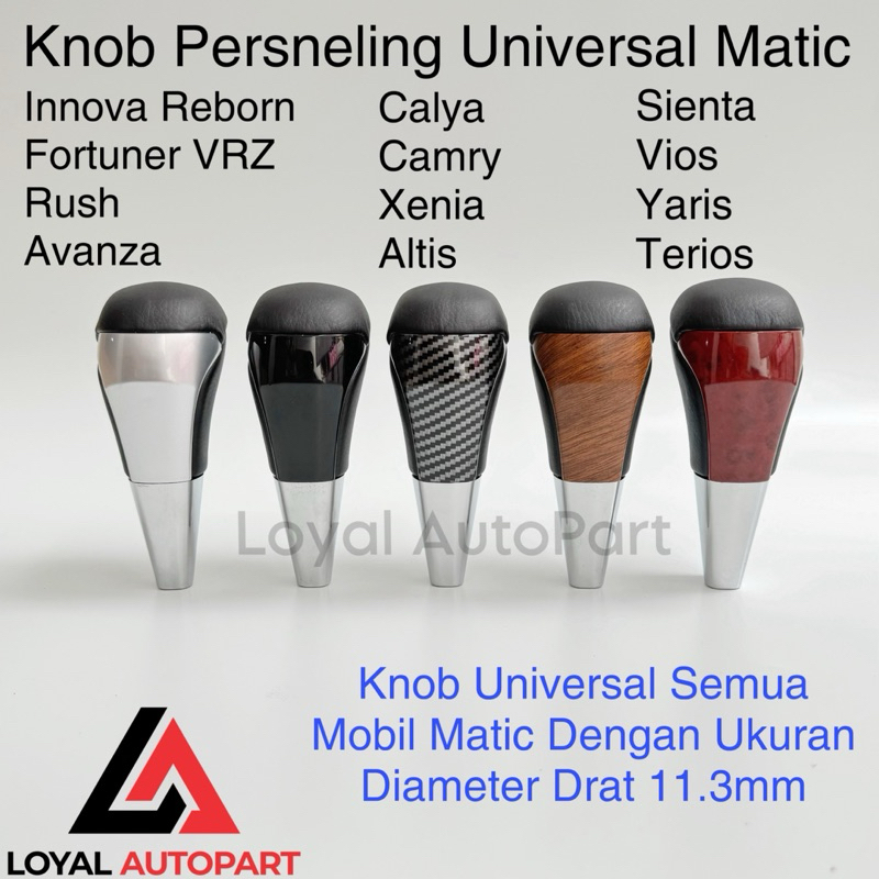Jual Shift Knob Persneling Mobil Matic Innova Hilux Avanza Xenia Calya ...