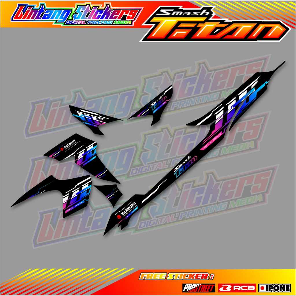 Jual STRIPING VARIASI SUZUKI SMASH TITAN - 115 VIETNAM STYLE / STICKER ...