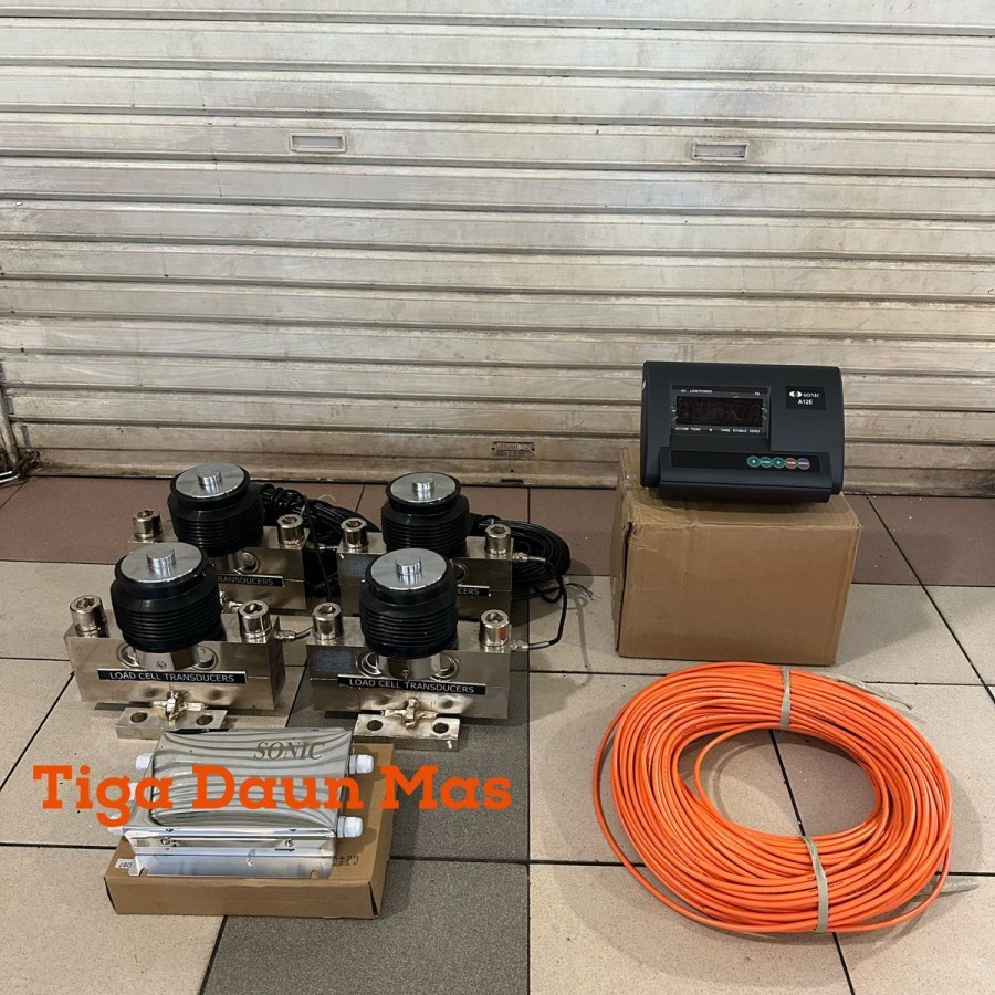 Jual Paket Jembatan Timbang 4 PC Load Cell Keli QS 30 Ton + Indikator Sonic A12E + Junction Box ...