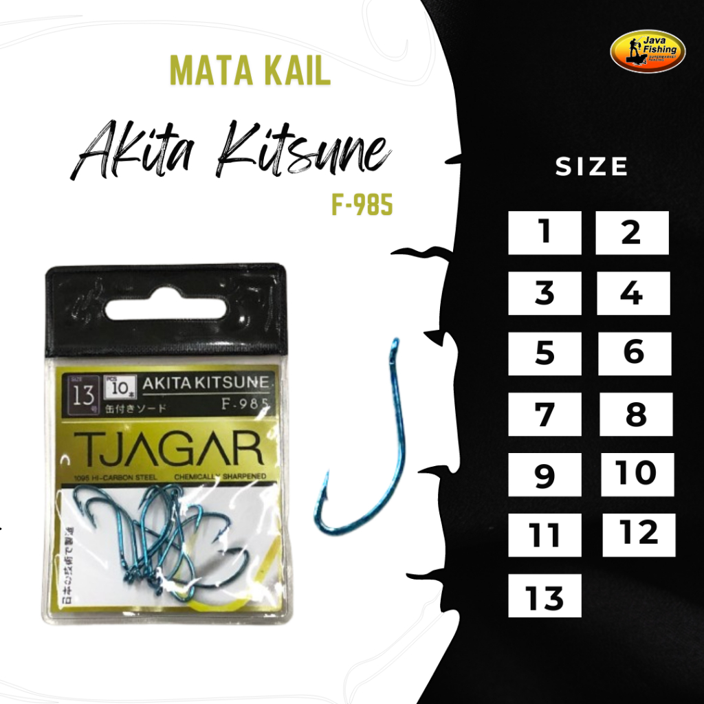 Jual Hook Mata Kail Pancing TJAGAR AKITA KITSUNE F-985 | Shopee Indonesia