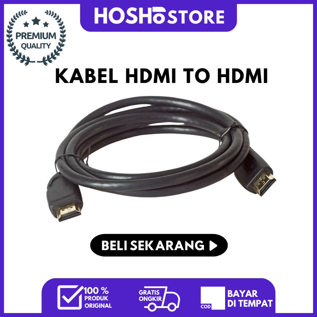 Jual Kabel HDMI to HDMI 1 Meter Berkualitas Terbaik: Koneksi Stabil dan ...
