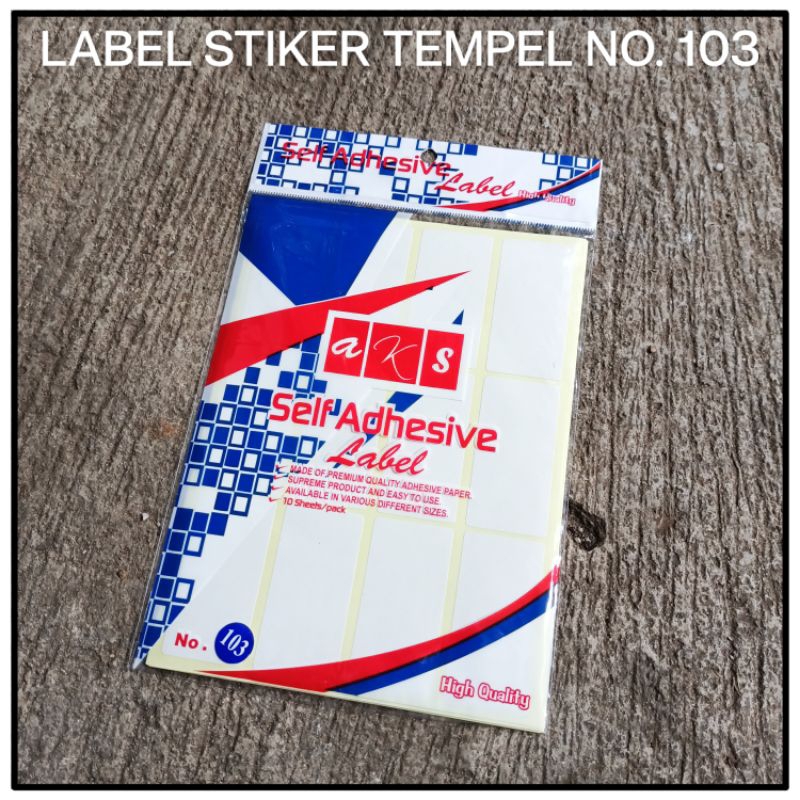 Jual 1 Pak Label Stiker Tempel No.103 Isi 10 Lembar | Shopee Indonesia