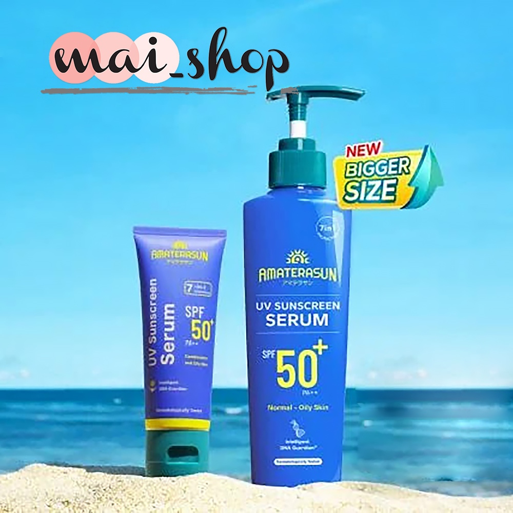 Jual AMATERASUN UV Sunscreen Serum SPF 50+ PA++ | Shopee Indonesia