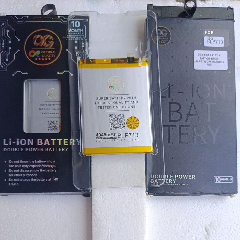 Jual baterai og super realme 3 pro blp-713 baterai realme 3pro blp713 ...