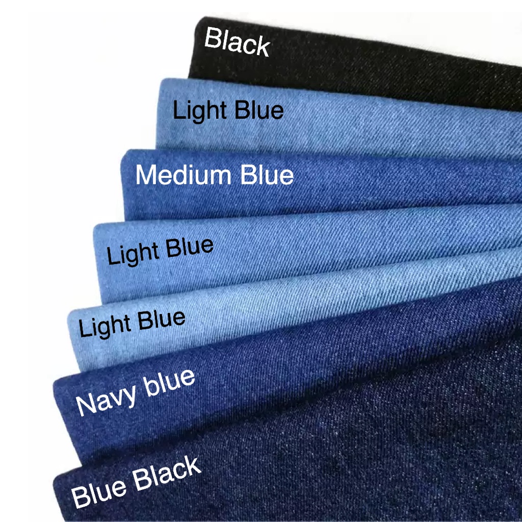 Jual Kain Jeans Non Stretch Tebal 13oz | Bahan Denim Cucian Tidak Melar ...