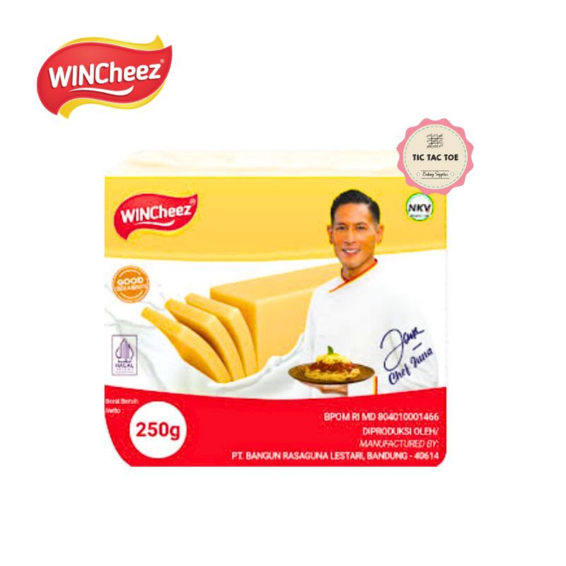 Jual Keju Wincheez Cheddar 250gr HALAL/Keju Cheddar/Cheddar (ED 08 ...