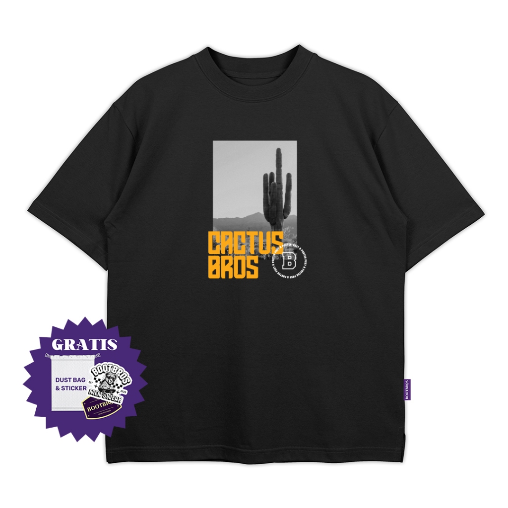 Jual Bootbros CACTUS - Kaos Remaja Simple Unisex Lengan Pendek Bahan ...