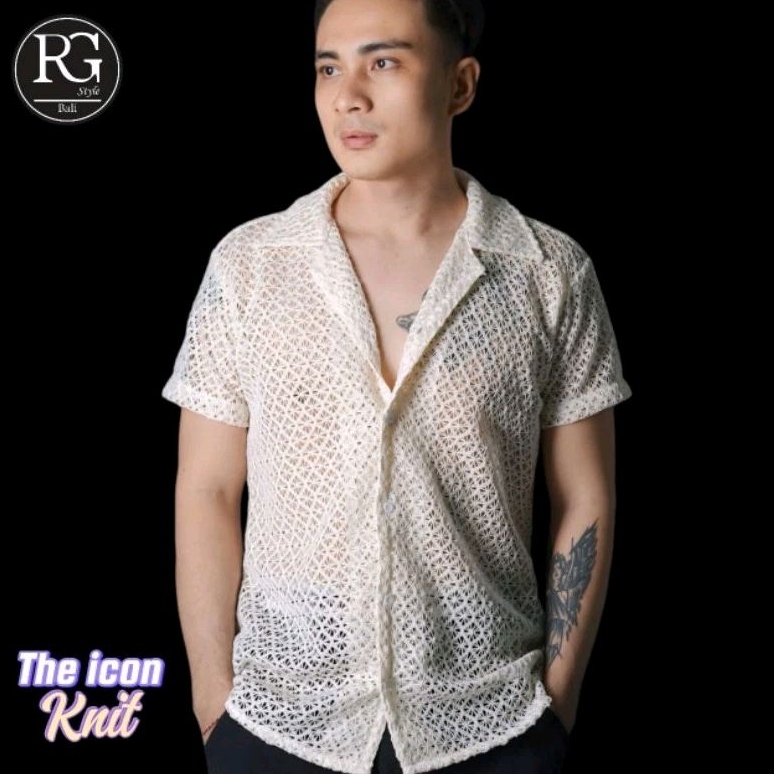 Jual RG STYLE BALI | THE ICON KNIT / RAJUT | kemeja rajut premium ...